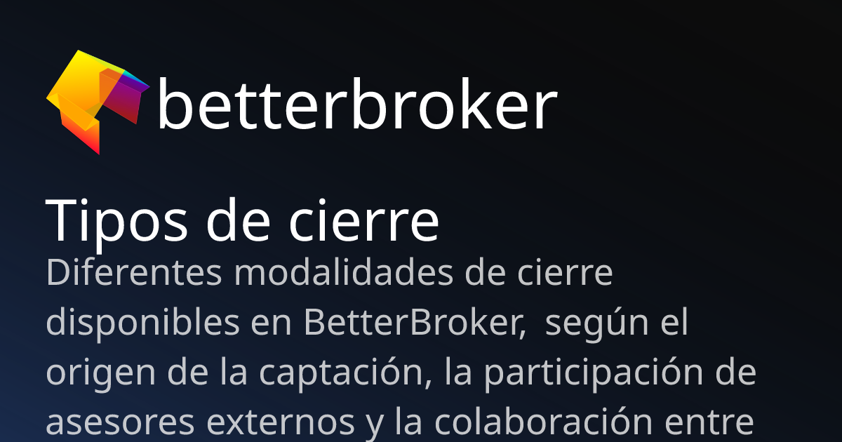 Tipos de cierre